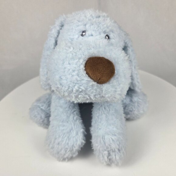 Toys | Baby Gund Waggie Plush Blue Puppy Dog Stuffed Satin Ears Brown ...